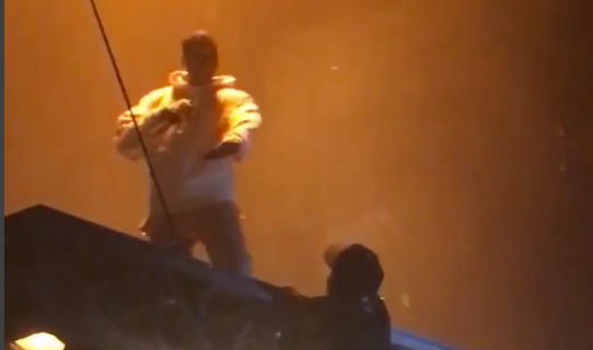 Fan Tries To Climb On Kanye’s Floating Stage In Atlanta | The Latest ...