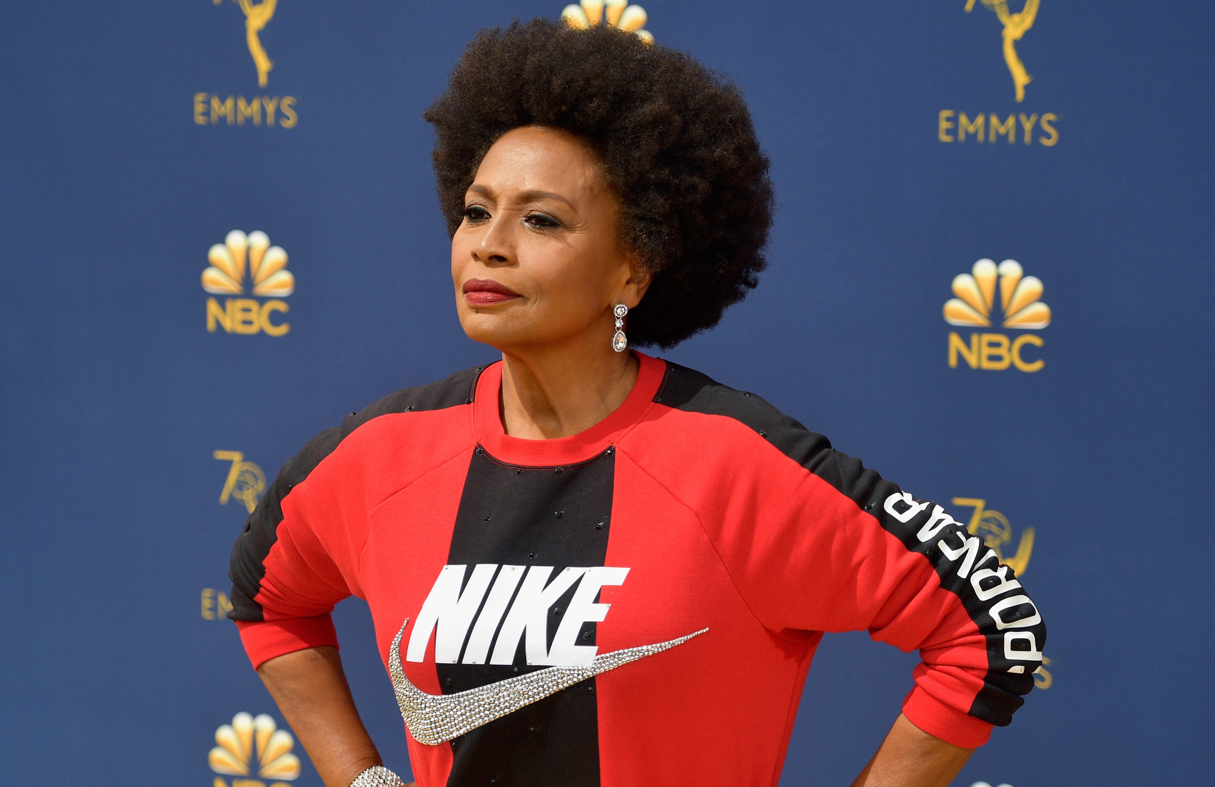 'Black-Ish' Actress Jennifer Lewis Rocks Full Nike Gear At The Emmys