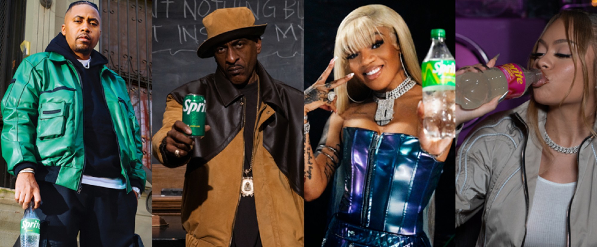 Sprite Launches Campaign With Nas, Rakim, Latto and GloRilla